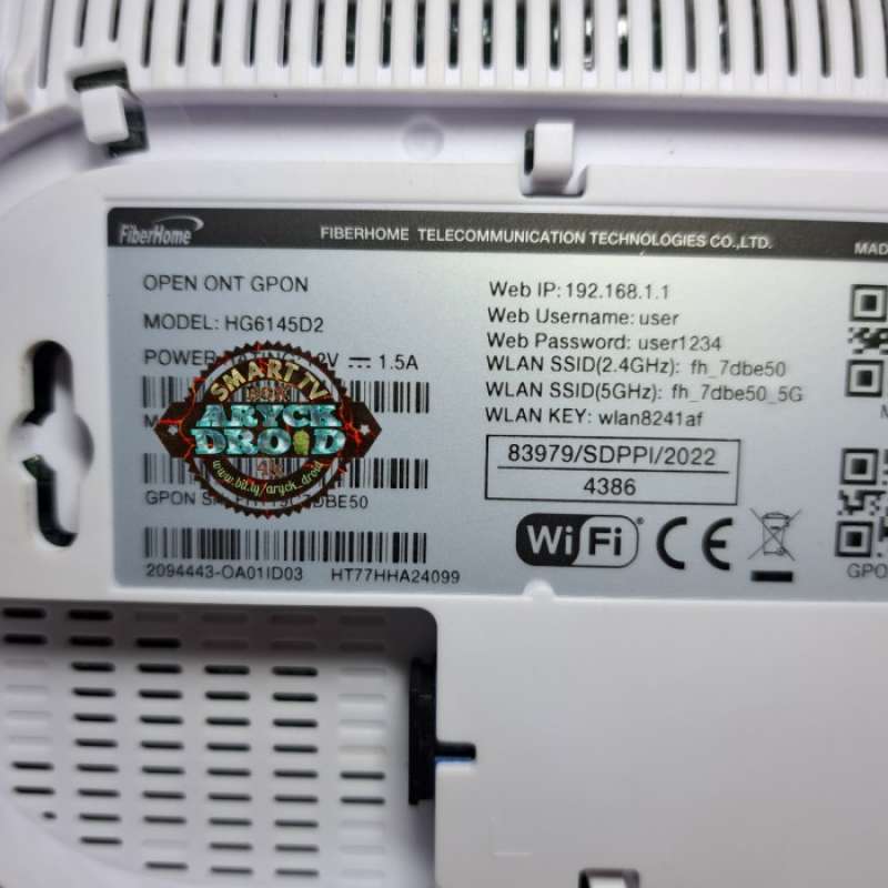 Jual Router Modem Wifi Ont Fiberhome Hg6145d2 Di Seller Winter ...