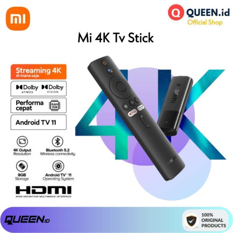 Jual Xiaomi Mi Tv Stick 4k Android 11 Smart Tv Quadcore Dongle Hdmi ...
