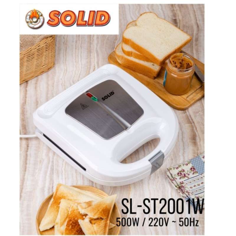 Jual Sandwich & Bread Toaster Pemanggang Roti Solid St-2001w Di Seller ...