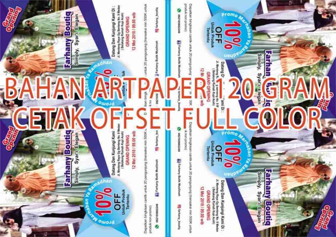 Jual Cetak Flyer / Brosur A4 Full Color Satu Sisi Di Seller Circlet ...