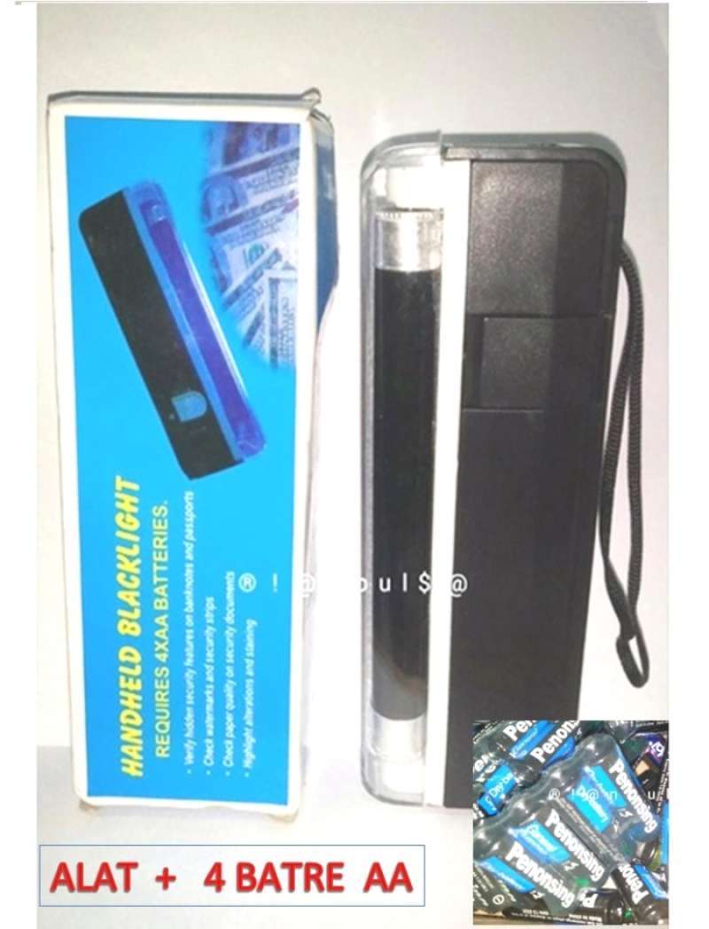 Jual Alat Cek Duit Asli Palsu Lampu Uv Sensor Uang Portable Senter ...