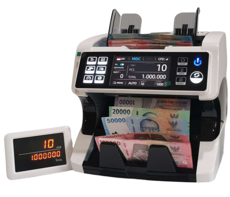 Jual Mesin Hitung Dan Deteksi Uang Asing Dan Rupiah (mix) Cashtek St ...