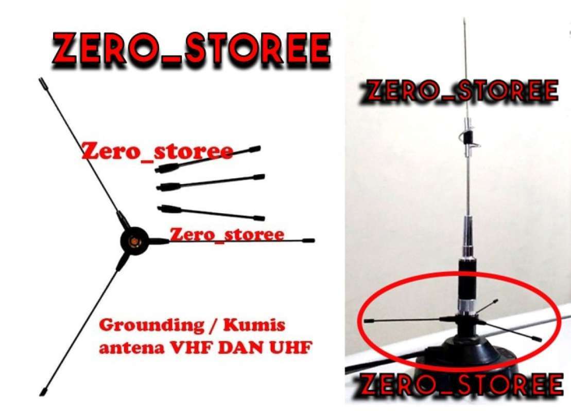 Jual Ground Plane Antena Ht Penambah Jarak Radio Ht Rig Kumis Antena ...