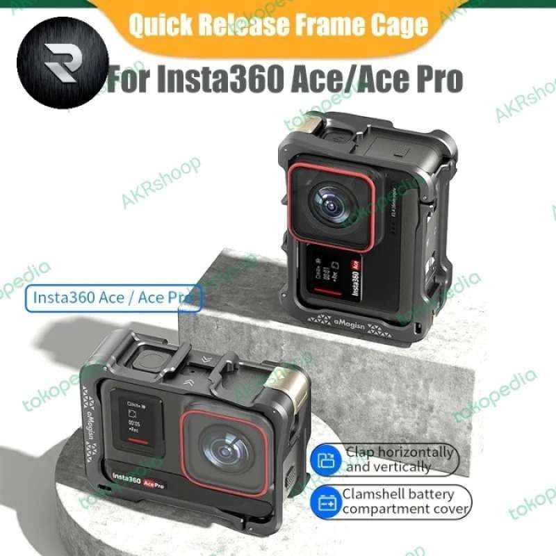 Jual Amagisn Metal Frame Case V2 For Insta360 Ace Pro Rabbit Cage Di ...