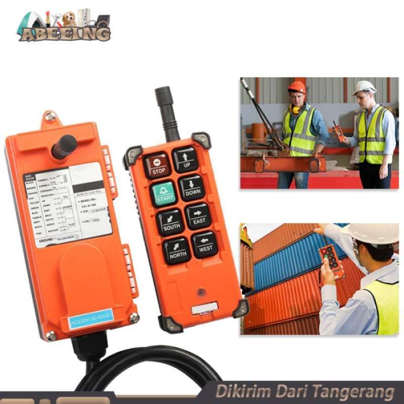 Jual F21-e1b Remote Wireless Industrial Hoist Crane Push 8 Button Telecrane - 220v Di Seller ...