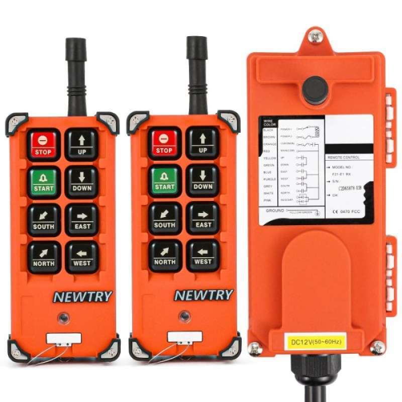 Jual F21-e1b Remote Wireless Industrial Hoist Crane Push 8 Button ...