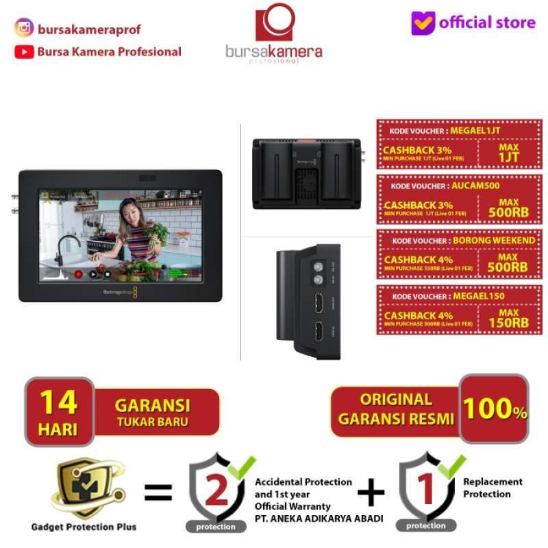 Jual Blackmagic Design Video Assist 3g-sdi/hdmi 5 Original Resmi Di Seller Circlet - Cengkareng ...