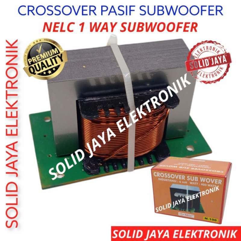 Jual Crossover Subwoofer Crossover Pasif Sub 1 Way Low Bass Nelc N-196 ...
