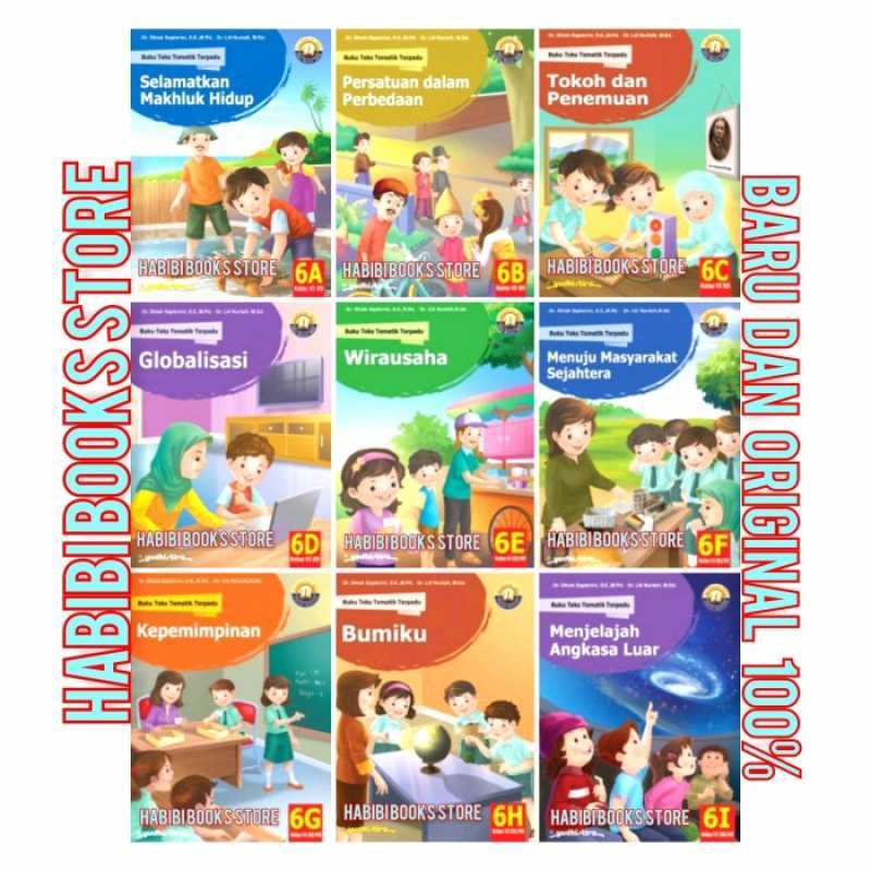 Promo Ori Buku Tematik Terpadu Kelas 6 6a 6b 6c 6d 6e 6f 6g 6h 6i Sd K13 Yudhist Diskon 26% Di ...
