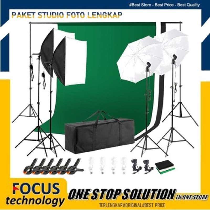 Promo Paket Lengkap Background Foto Studio Lightning G1 Vlogger ...
