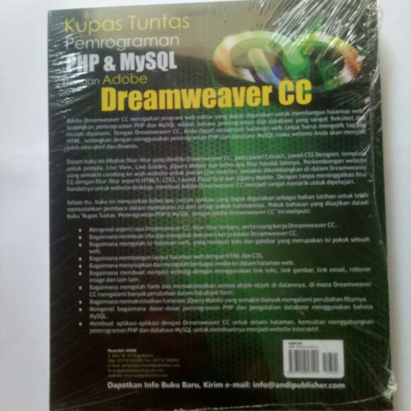 Promo Ori Kupas Tuntas Pemrograman Php Dan Mysql Dengan Adobe Dreamweaver C Diskon 26% Di Seller ...