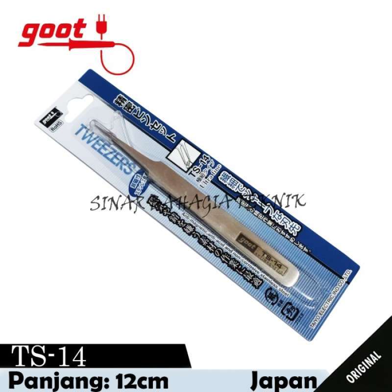 Promo Goot O.r.ig.in.al Ts14 Pinset Lurus / Penjepit Stainless Ts 14 / Jepitan Diskon 23% Di ...