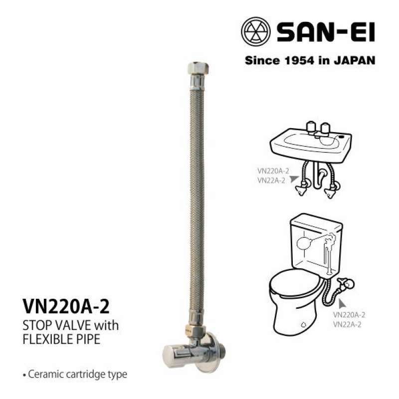 Promo San-ei Kran Shower - Stop Kran With Flexible Hose Vn 220a-2 Diskon 23% Di Seller Riade ...
