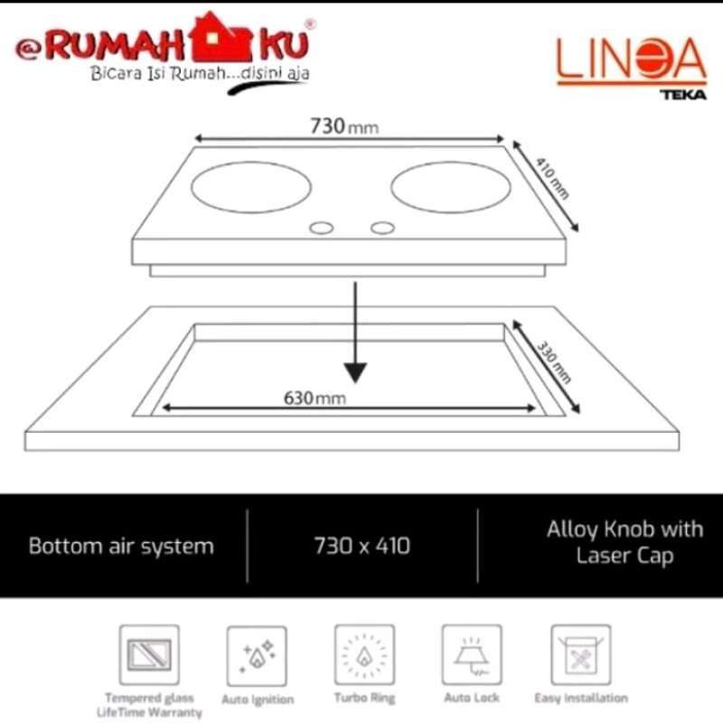 Promo Kompor Gas Tanam Linea By Teka Lwe 73 2g Ai Al 2tr - Buitl-in Gas ...