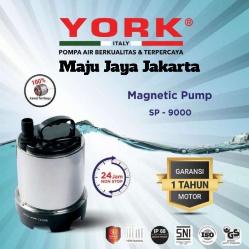 Promo Pompa Celup York Sp 9000 Pompa Celup Kolam Ikan Magnetik Pump Stainles Diskon 23% Di ...