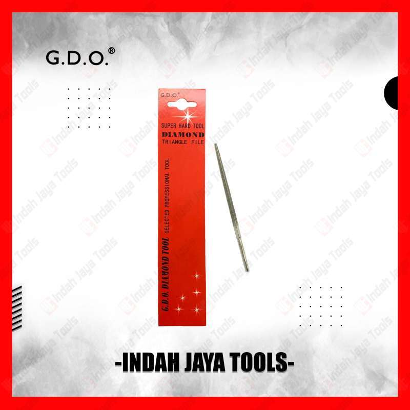 Jual G.d.o Kikir Gergaji Kayu Segitiga 4 Inch - Slim Taper Diamond Tri ...