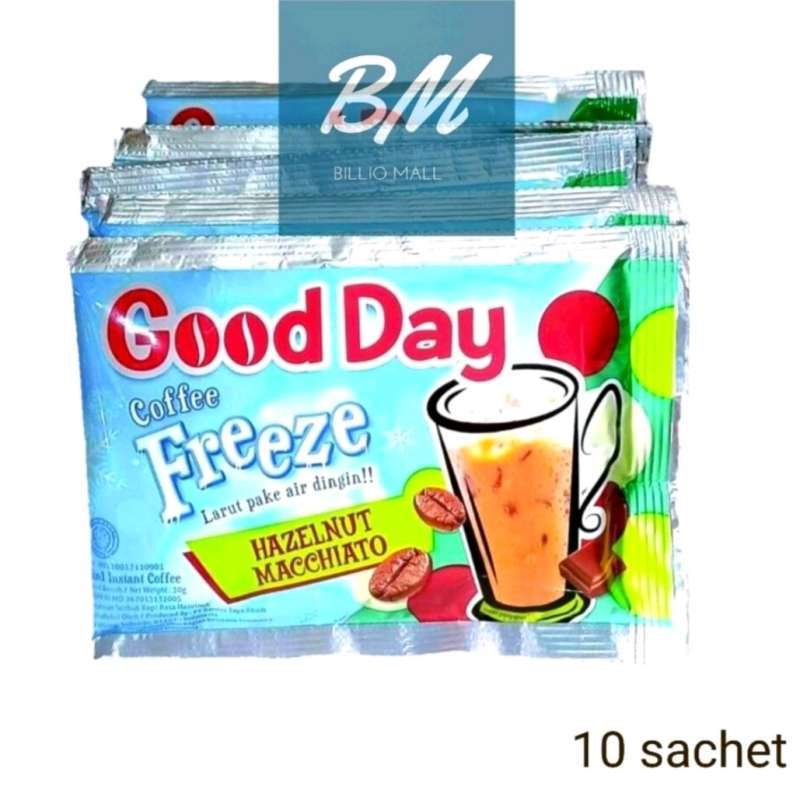 Jual Good Day Freeze 1 Renceng (10 Sachet) Mocafrio, Hazelnut Macchiato ...