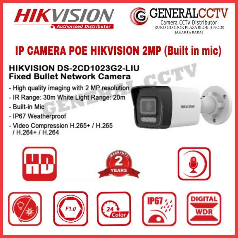 Promo Ds2cd1023goe-i Ip Camera Outdoor 2mp Diskon 23% Di Seller Tuplens ...