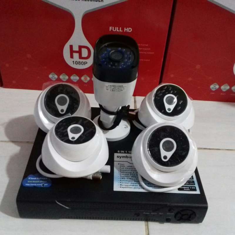 Promo Paket Cctv 5 Kamera 1080p 4mp Cctv Dvr 8 Xmeye Hardisk 500gb ...
