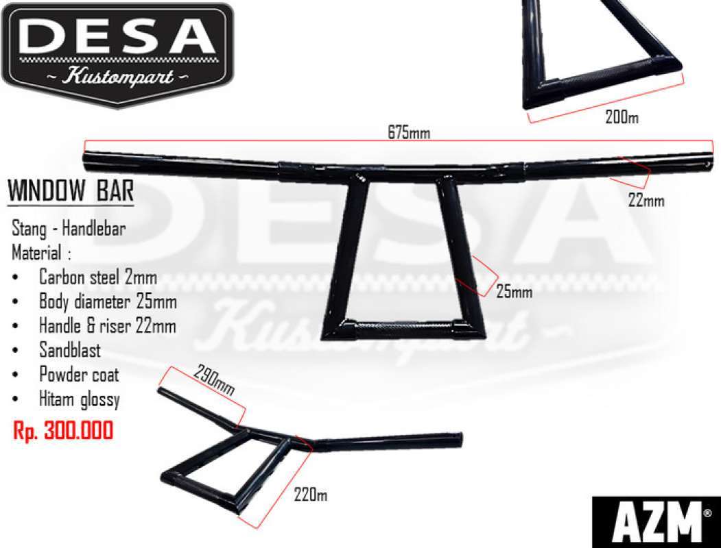 Promo Stang Motor Stang Custom Window Bar Diskon 23% Di Seller Sari ...