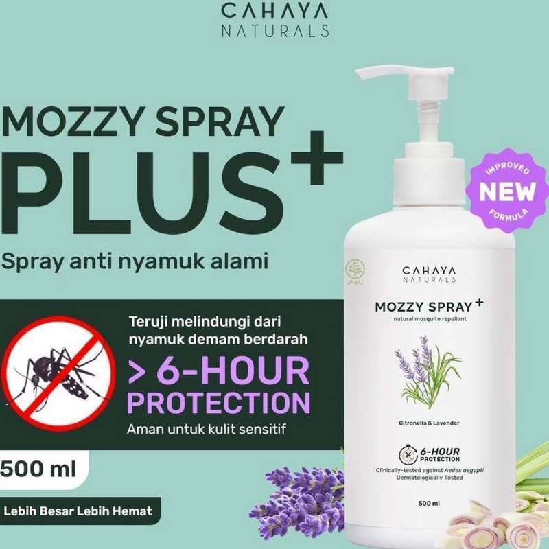 Jual Cahaya Naturals Mozzy Spray Plus+ 500ml Mosquito Repellent 500 Ml ...