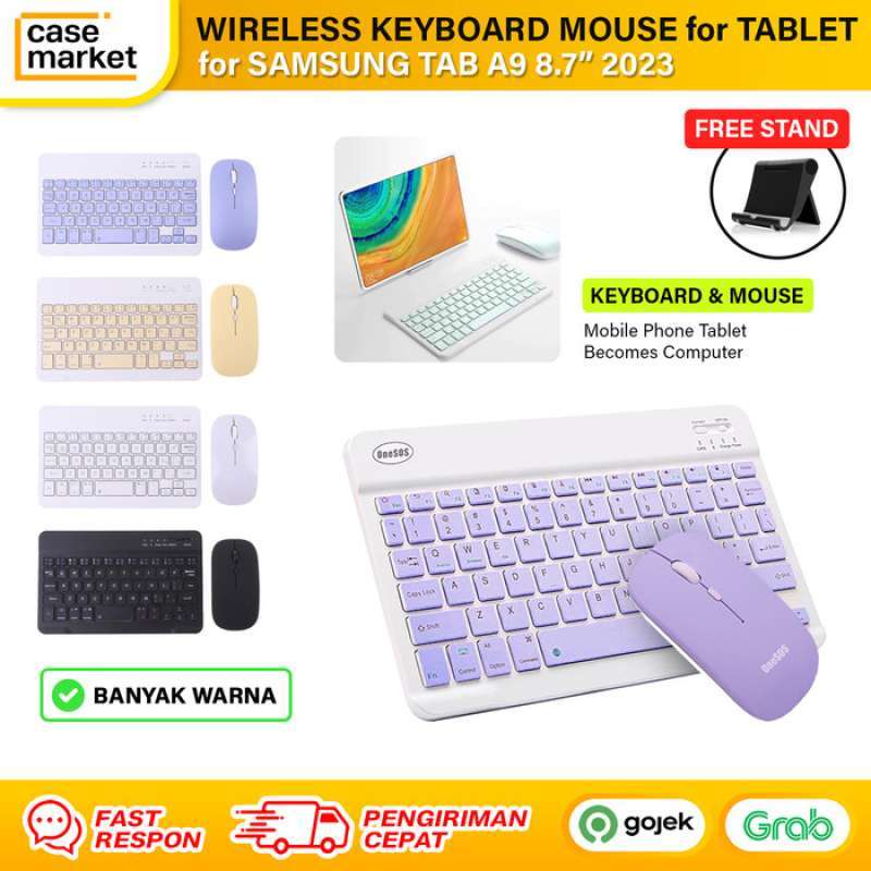 Promo Tab A9 8.7 Inch 2023 Wireless Keyboard Mouse Set Tablet Stand ...