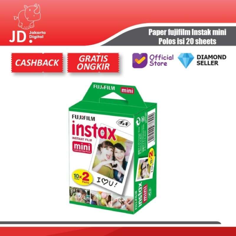 Jual Paper Fujifilm Instak Mini Polos Isi 20 Sheets (1pack) Di Seller ...
