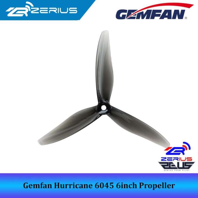 Jual Gemfan Hurricane 6045 3-blade 6inch Propeller - Clear Gray Di ...