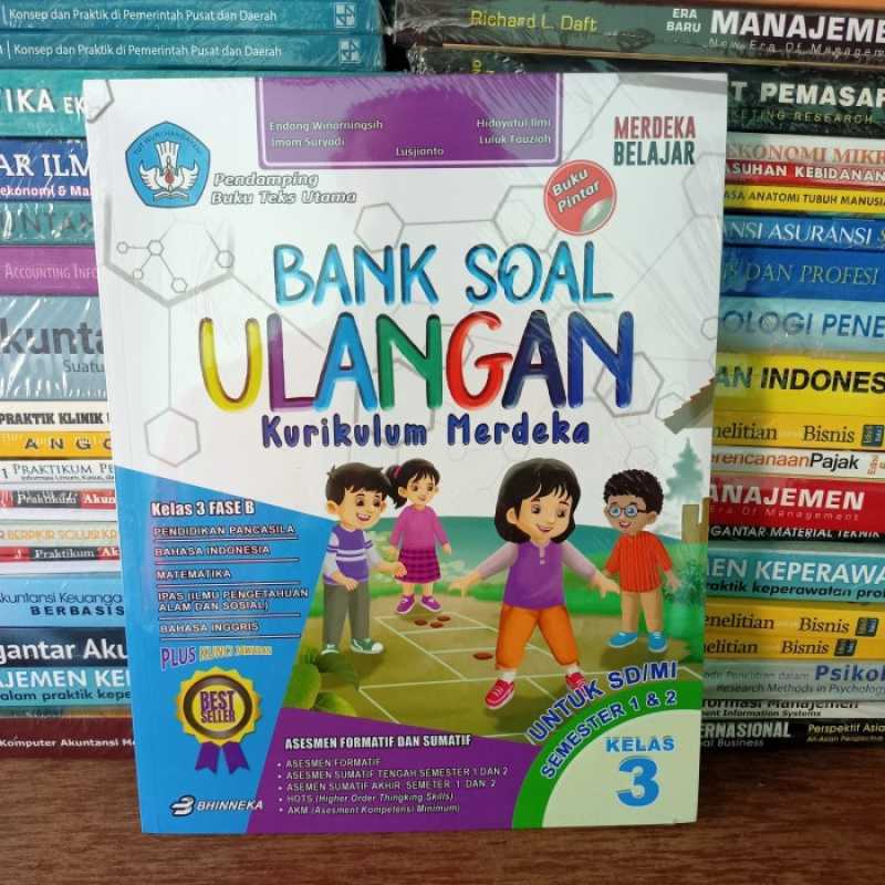 Jual Buku Pintar Bank Soal Ulangan Kurikulum Merdeka Sd/mi Kelas 3 Smt 1&2 Di Seller Winter ...