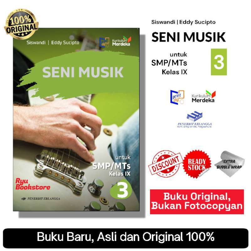 Jual Original Buku Seni Musik Kelas 3/9 Smp/mts | Merdeka | Erlangga Di Seller Winter ...