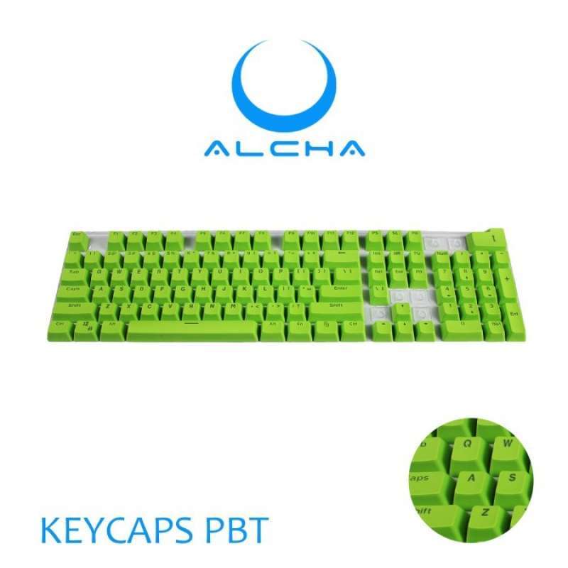 Promo Alcha Mechanical Keycaps Transparent Letters Backlit Pbt Double ...