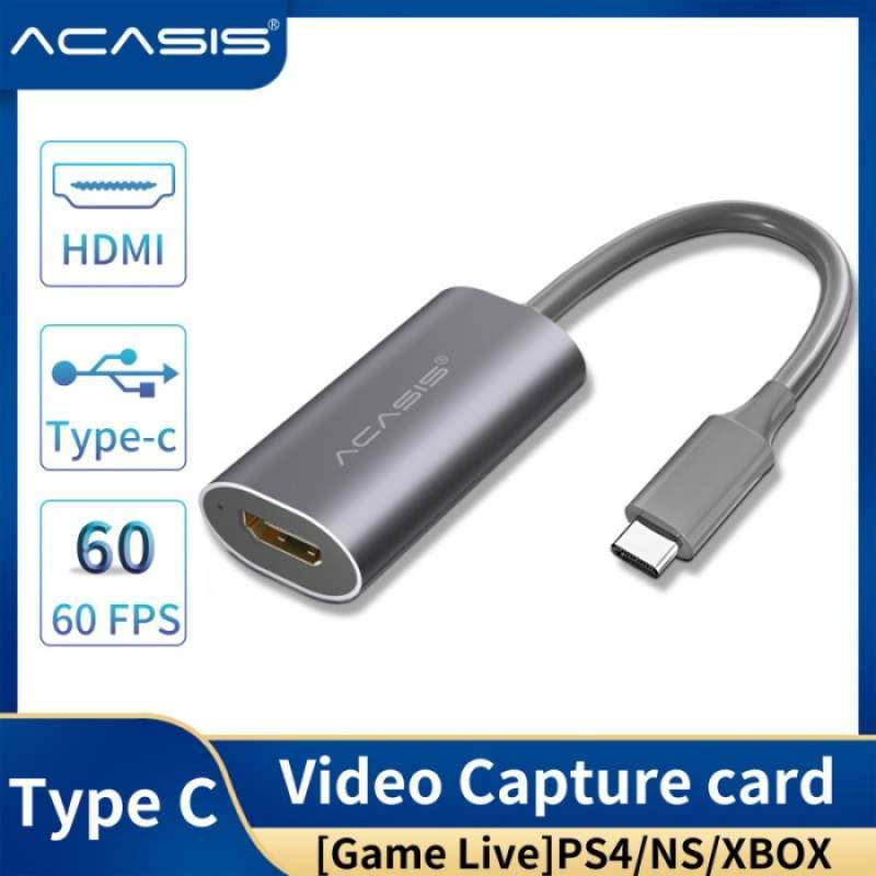 Promo Acasis Hdmi Video Capture Card Usb Type C 1080p Hd 60fps Hd31c ...