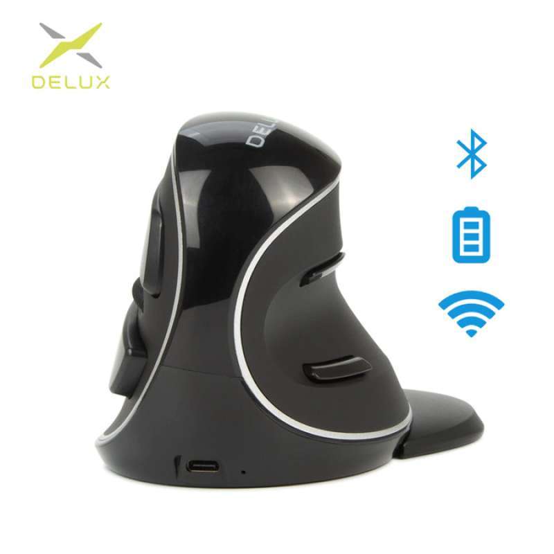 Promo Delux M618pd Wireless Multi-device Ergonomic Vertical Mouse M618 ...