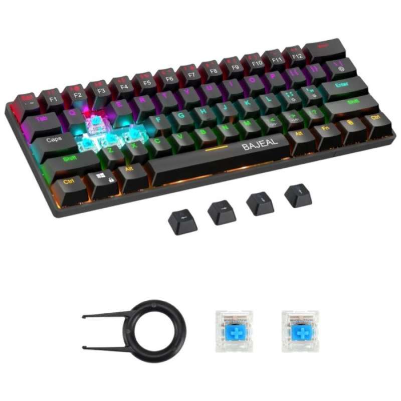 Promo Keyboard Mechanical Gaming Bluetooth / Usb Mode 61-key 60% ...