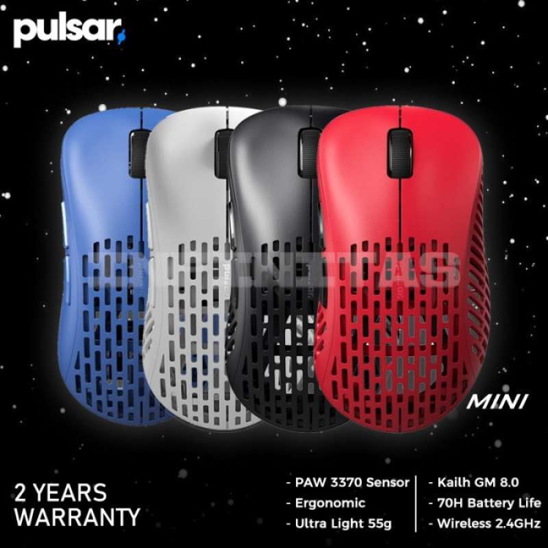 Promo Pulsar Xlite V2 Mini Wireless Ultra Light Ergonomic Gaming Mouse ...