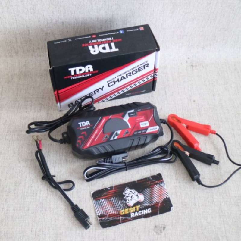 Promo Tdr Portable Charger Casan Aki Smart Lead Acid Agm Lithium Cas ...