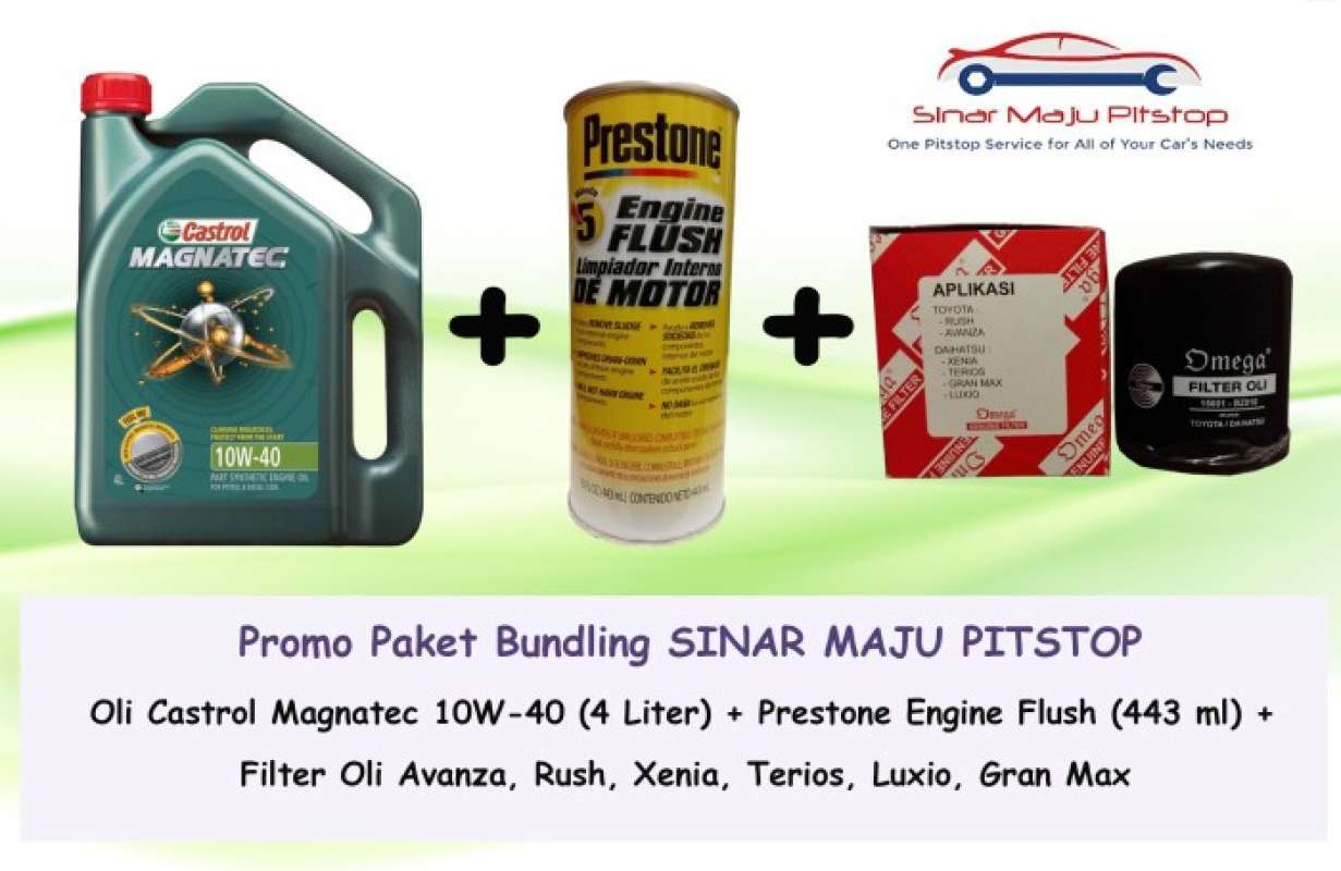 Promo Paket Ganti Oli Mobil Xenia - Castrol Magnatec + Filter + Engine ...