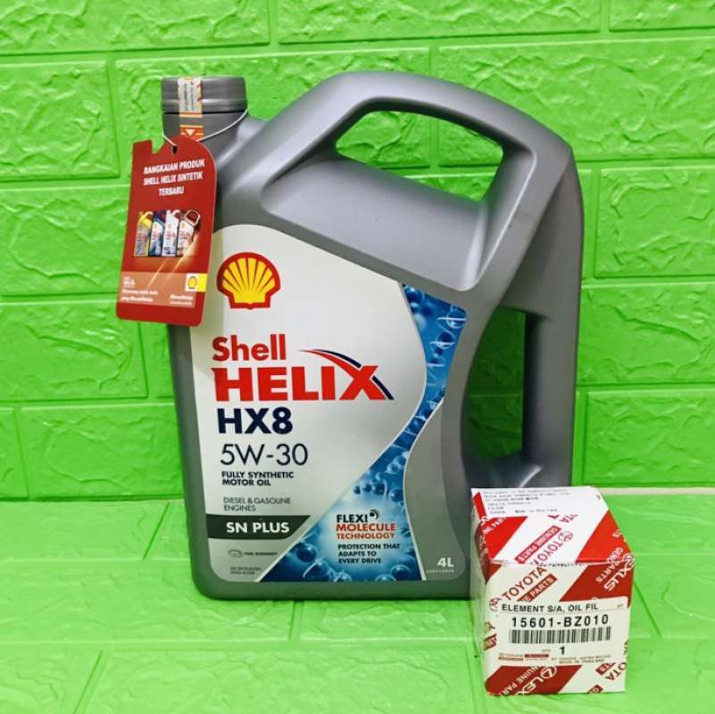 Promo Oli Shell Helix Hx8 5w-30 4l Paket Filter Oli All New Rush Terios ...