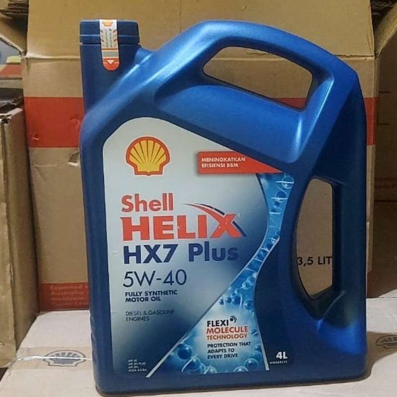 Promo Oli Mesin Shell Helix Hx7 Plus Sae 5w-40 1 Dus Diskon 23% Di ...