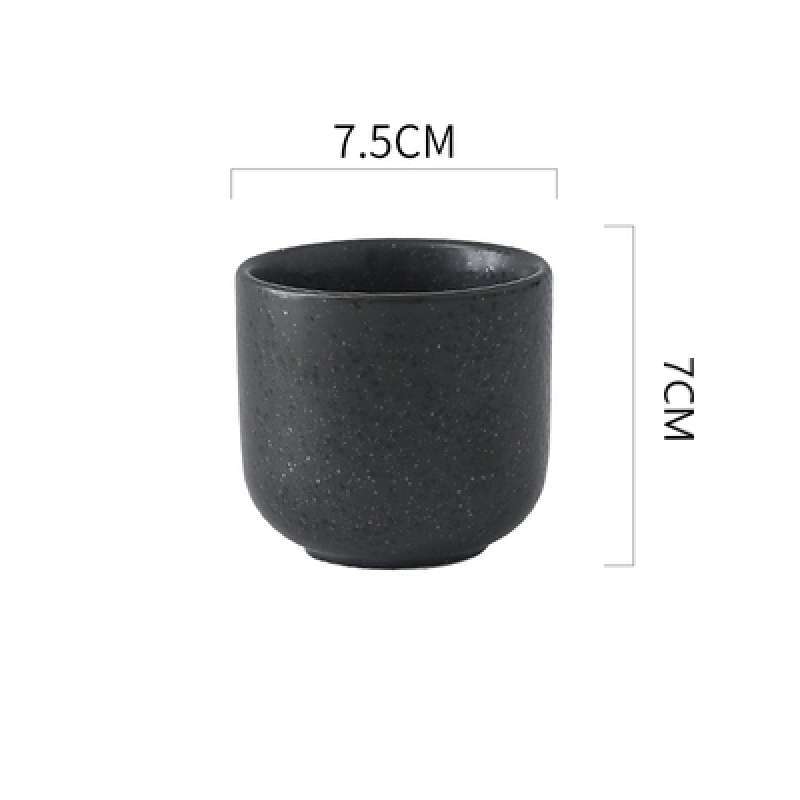 Jual K-locke Gelas Keramik Vintage Japanese Style Tea Cup 200ml Hitam ...