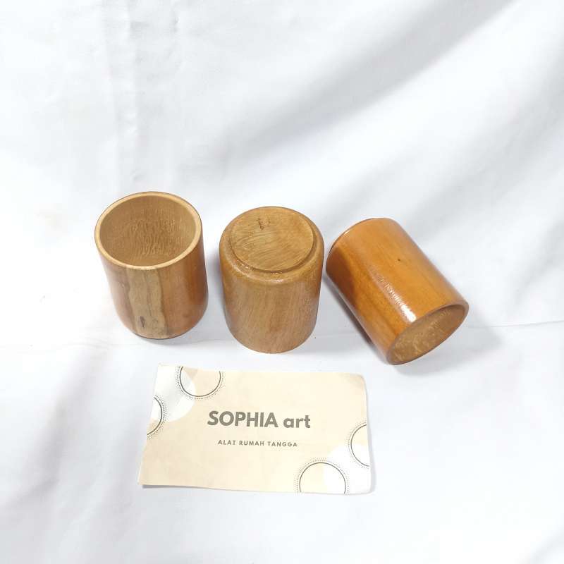 Jual Gelas Minum Food Grade Mug Cangkir Kayu Kecil Tanggung Besar Es ...
