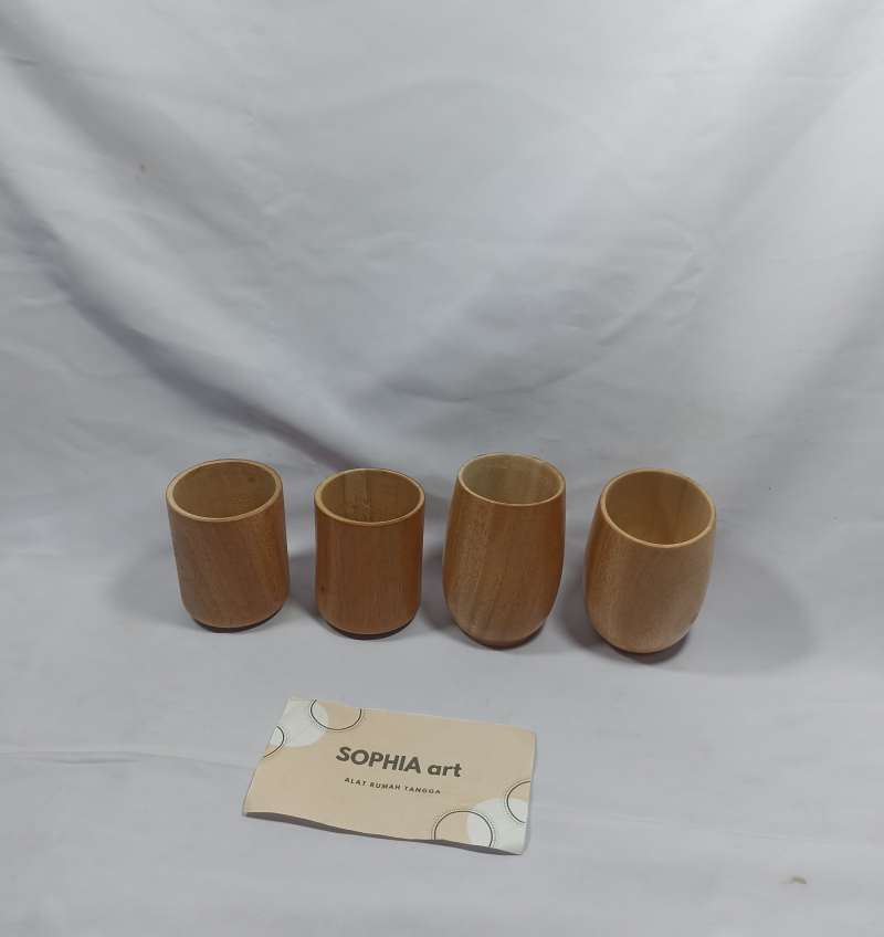 Jual Gelas Minum Food Grade Mug Cangkir Kayu Kecil Tanggung Besar Es ...