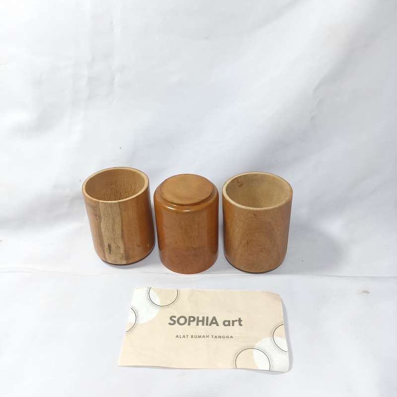 Jual Gelas Minum Food Grade Mug Cangkir Kayu Kecil Tanggung Besar Es ...
