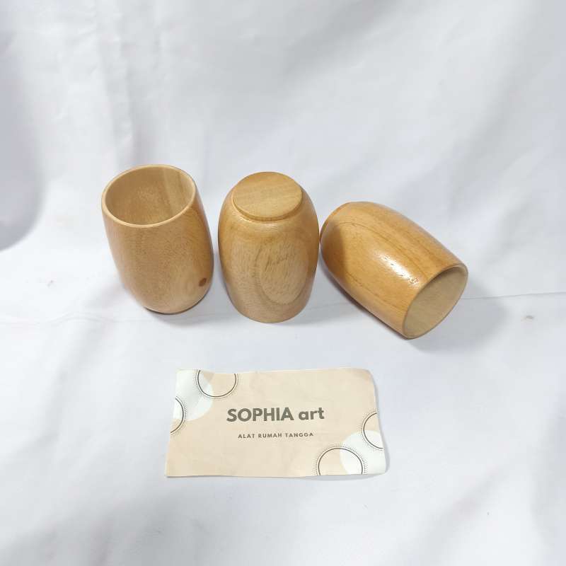Jual Gelas Minum Food Grade Mug Cangkir Kayu Kecil Tanggung Besar Es ...