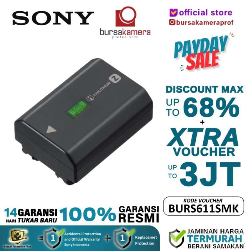 Promo Sony Np-fz100 Rechargeable Lithium-ion Battery (2280mah) Diskon 33% Di Seller Kanzahana ...