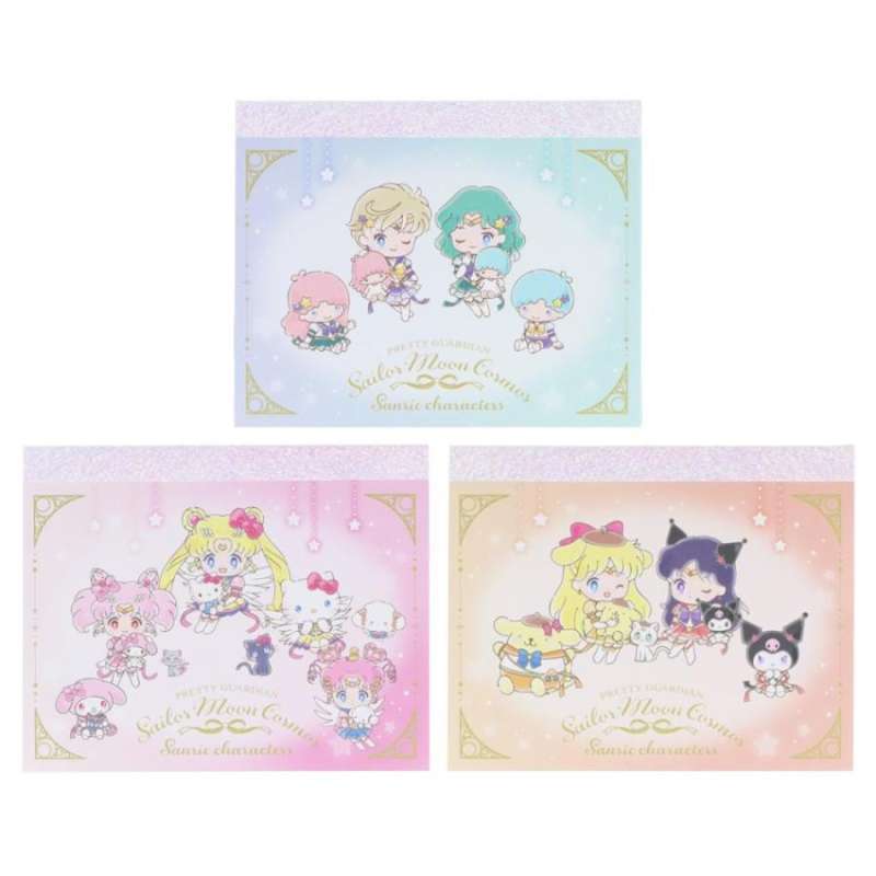 Jual Mini Memo Pad Set Sailor Moon X Sanrio Characters Note Limited ...