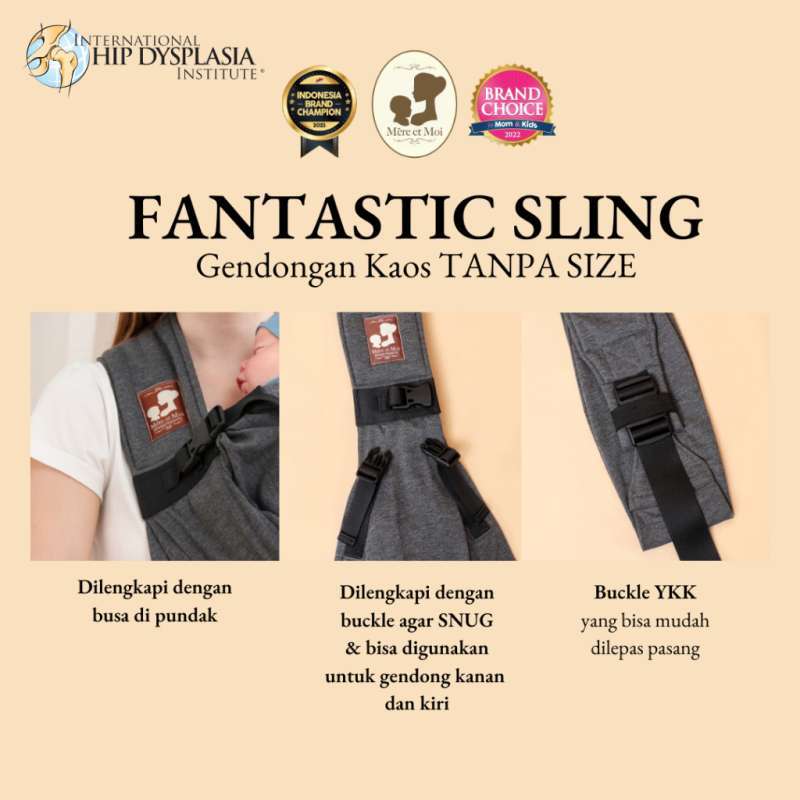 Jual Mere Et Moi Fantastic Sling Geos Gen Two - Gendongan Kaos Bayi ...