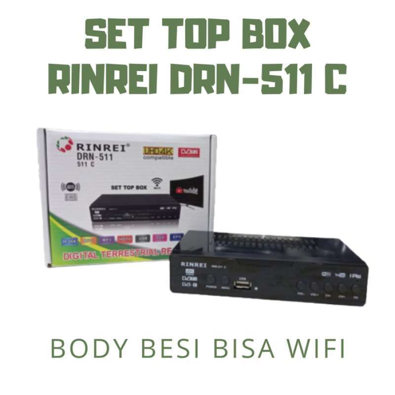 Promo Set Top Box Rinrei Drn-511w Dvb Receiver Tv - Penangkap Sinyal Digital Terbaik Diskon 25% ...