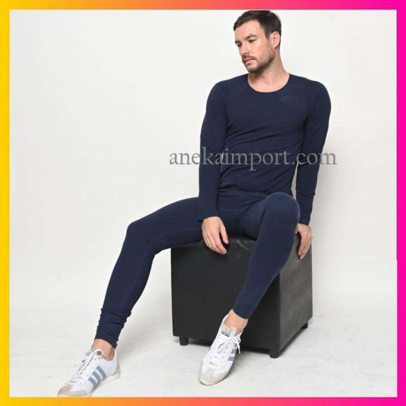 Jual Longjohn Cowo, Long John Cowo, Longjhon Pria Set, Longjohn Pria Stelan - L Hitam Di Seller ...