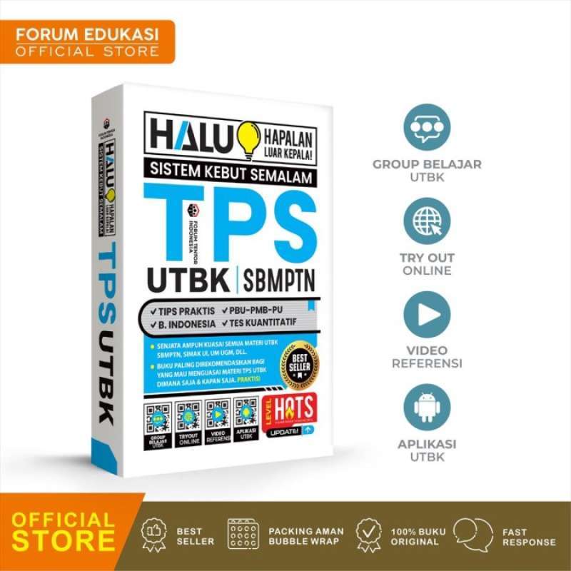 Jual Buku Utbk Saintek 2024 Sistem Kebut Semalam Sbmptn Tps - Halu Tps Di Seller Rumix ...